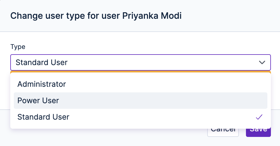 Change User Type – Egnyte