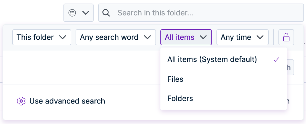 Search for Files and Folders in the WebUI – Egnyte