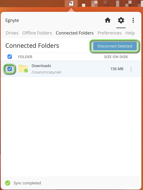 Connected Folders on the Desktop App – Egnyte