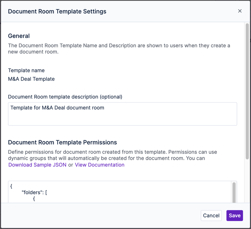 Document Room Templates – Egnyte