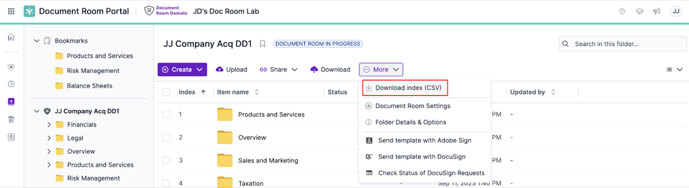 Document Room Collaboration Portal – Egnyte