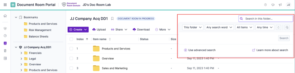 Document Room Collaboration Portal – Egnyte
