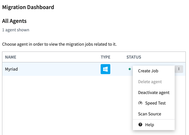 Creating a New Migration Job – Egnyte