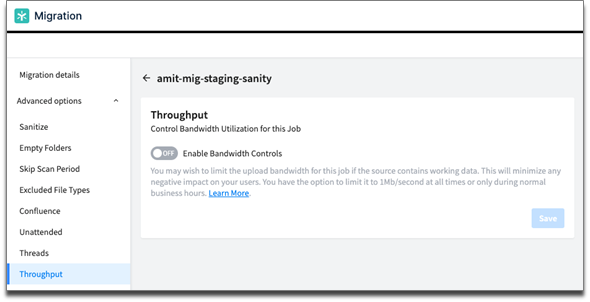 Advanced Mode in Migration App – Egnyte