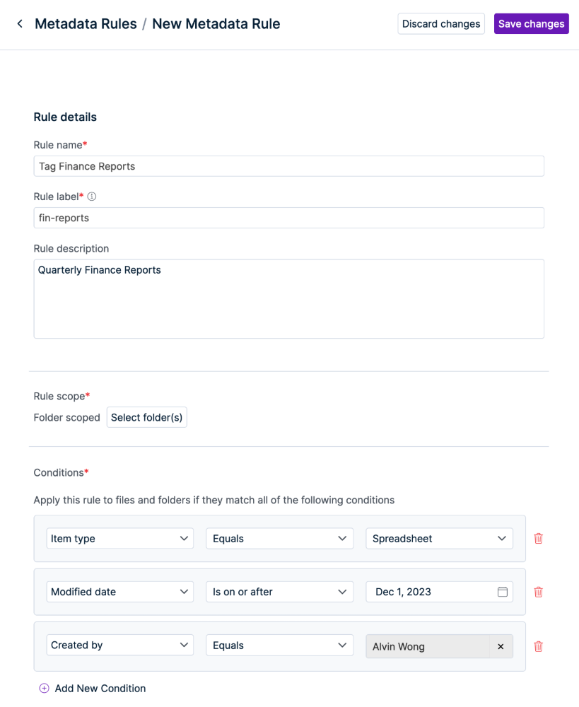 Rule-Based Metadata for WebUI (Limited Availability) – Egnyte
