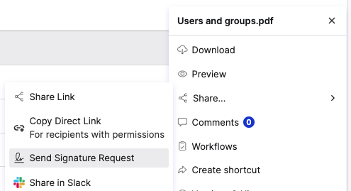 Sending and Managing Signature Requests – Egnyte