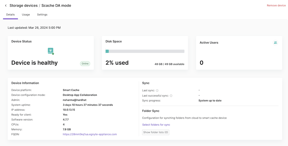 Smart Cache Setup and Configuration Overview – Egnyte