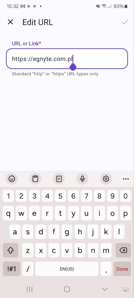 Mobile Android 8.50 - URL Link Files Edit Option – Egnyte