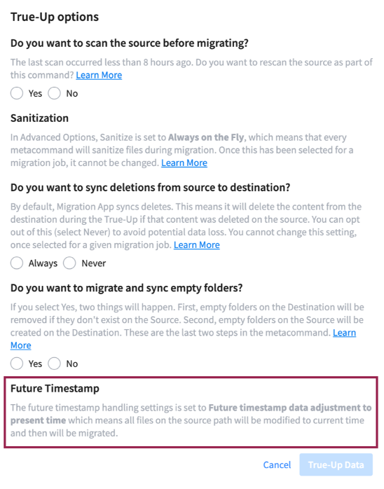 Handling Files With Future Timestamp During Migration Egnyte