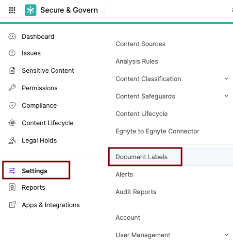 Document Labeling – Egnyte