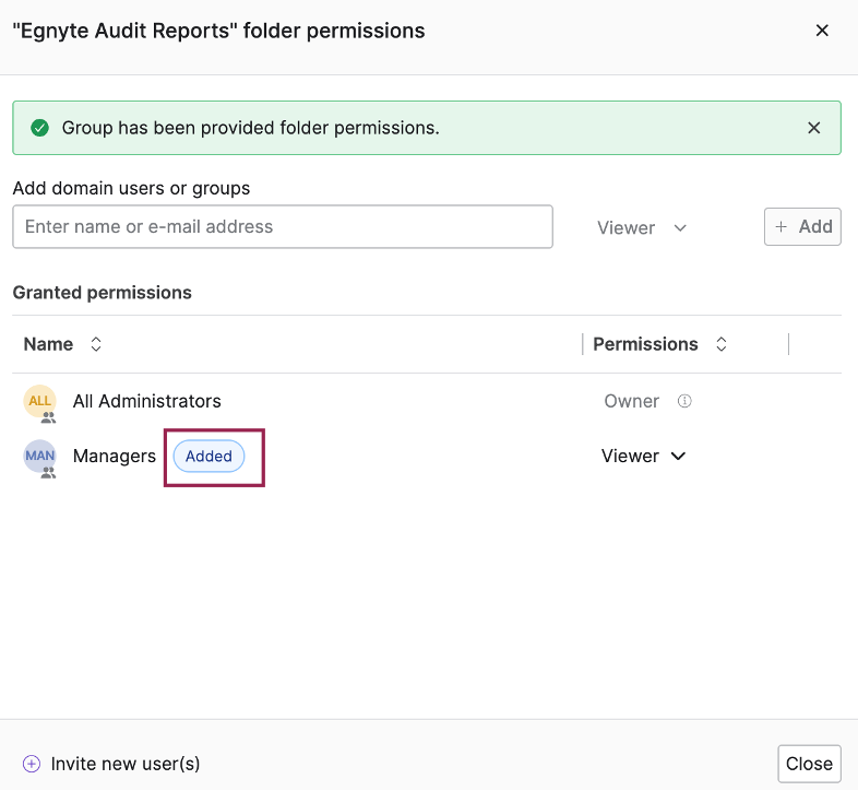 Folder Permissions – Egnyte