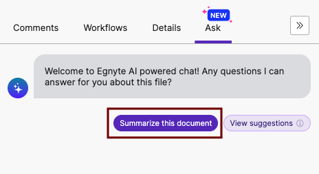 AI-Driven Document Summarization & Document Q&A – Egnyte