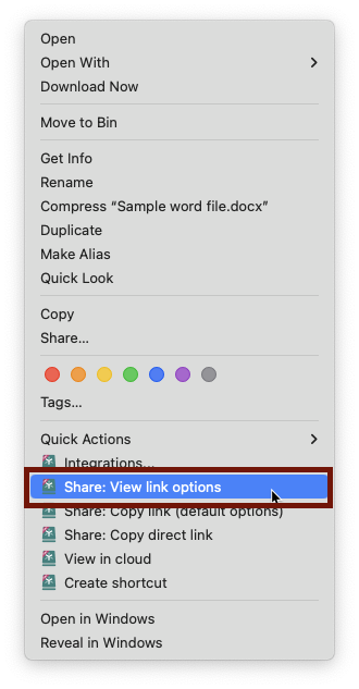 Share Links Through the Desktop App – Egnyte
