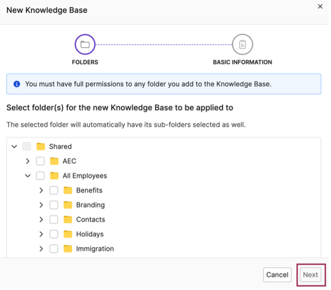 Web UI - Revamped Knowledge Base Creation UI – Egnyte