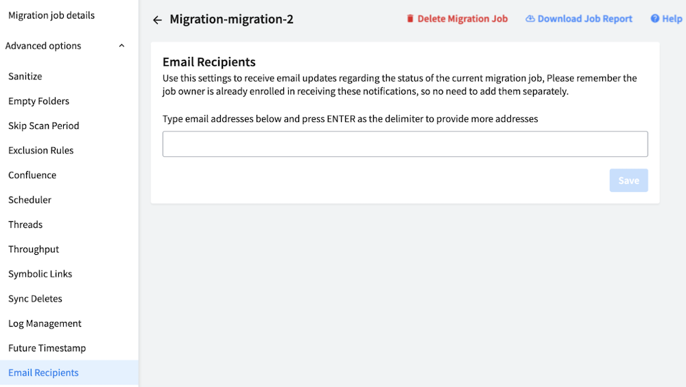 Advanced Mode in Migration App – Egnyte