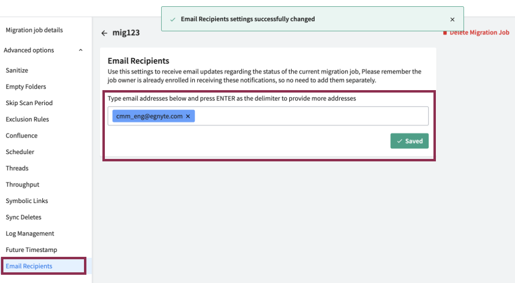 Advanced Mode in Migration App – Egnyte