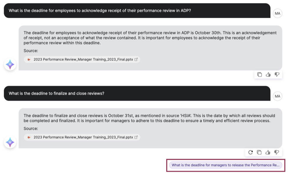 Copilot - Suggested Follow-ups, @Mentions and Generative Responses – Egnyte