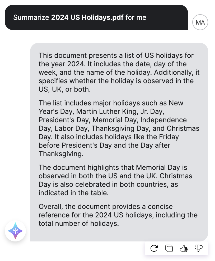 Copilot - Suggested Follow-ups, @Mentions and Generative Responses – Egnyte