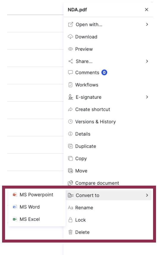 File Conversion – Egnyte