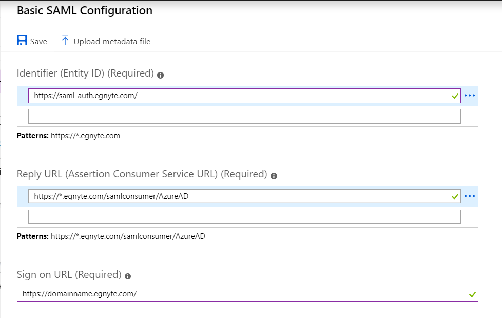 Azure Single Sign On Configuration Guide – Egnyte