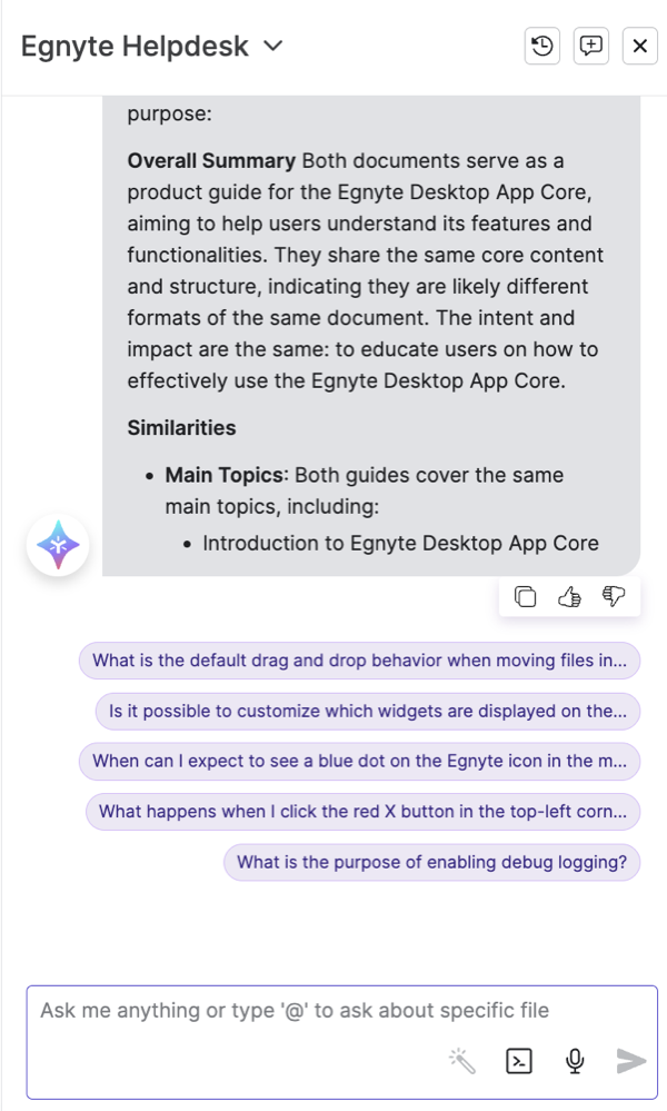 Prompts Management in Knowledge Bases – Egnyte