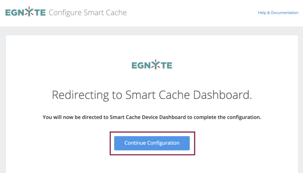 Smart Cache Setup and Configuration Overview – Egnyte