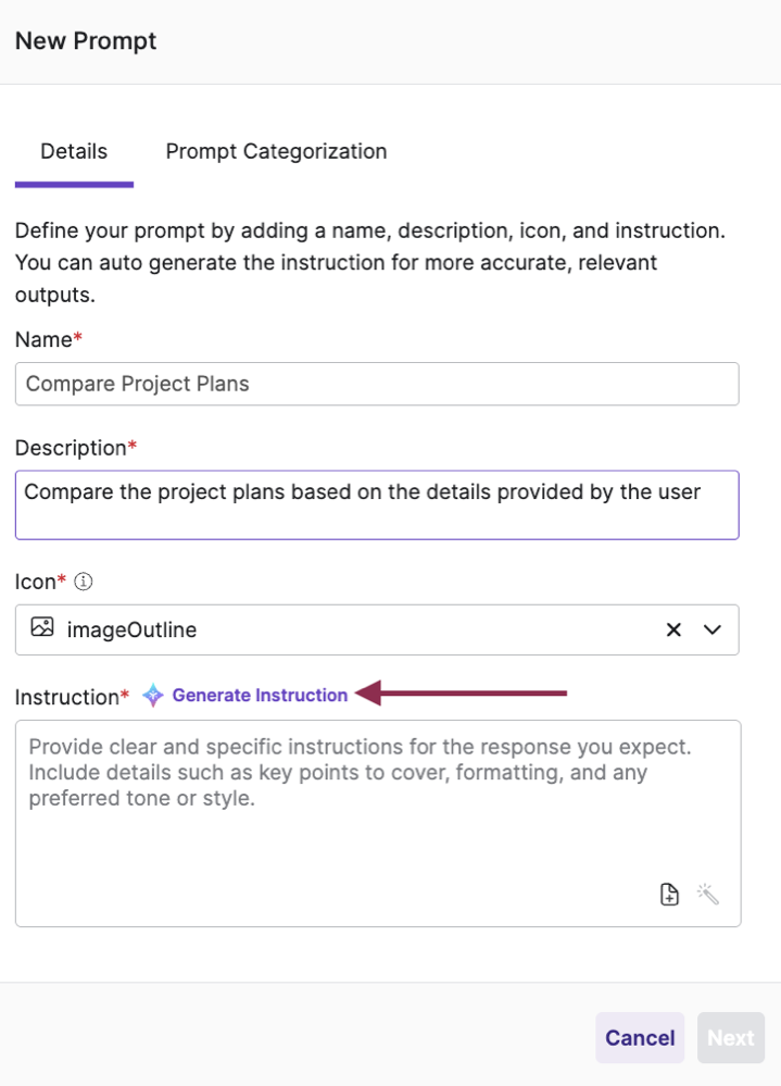 Prompts Management in Ask – Egnyte