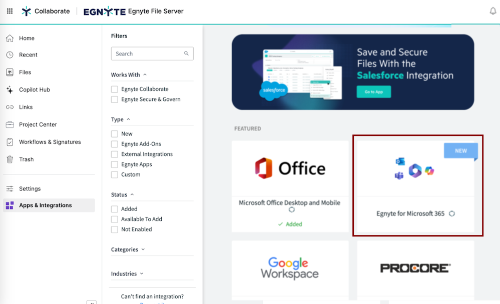 Egnyte for M365 (MS Teams, MS Copilot, and Outlook) Overview – Egnyte