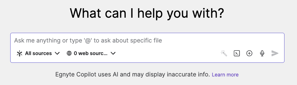 Egnyte Copilot - User Guide – Egnyte