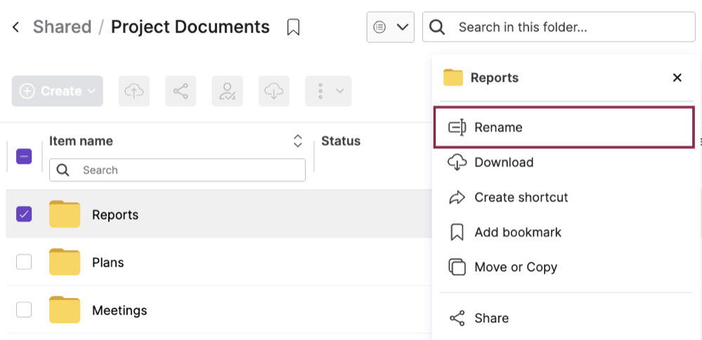 Create a Shared Folder – Egnyte