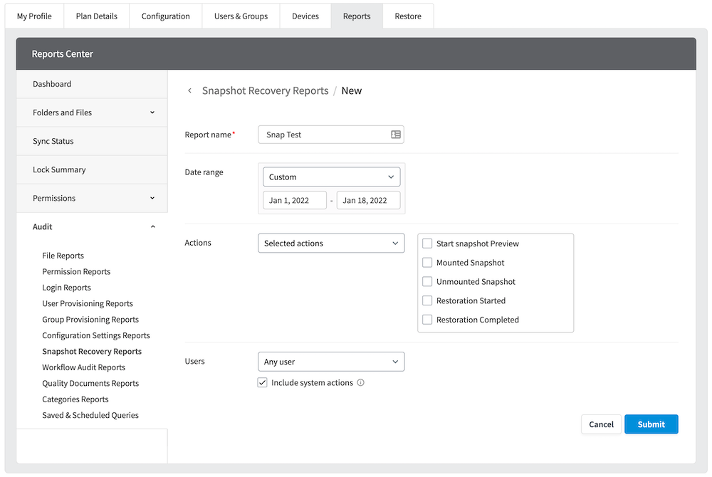 Snapshot-Based Ransomware Recovery – Egnyte
