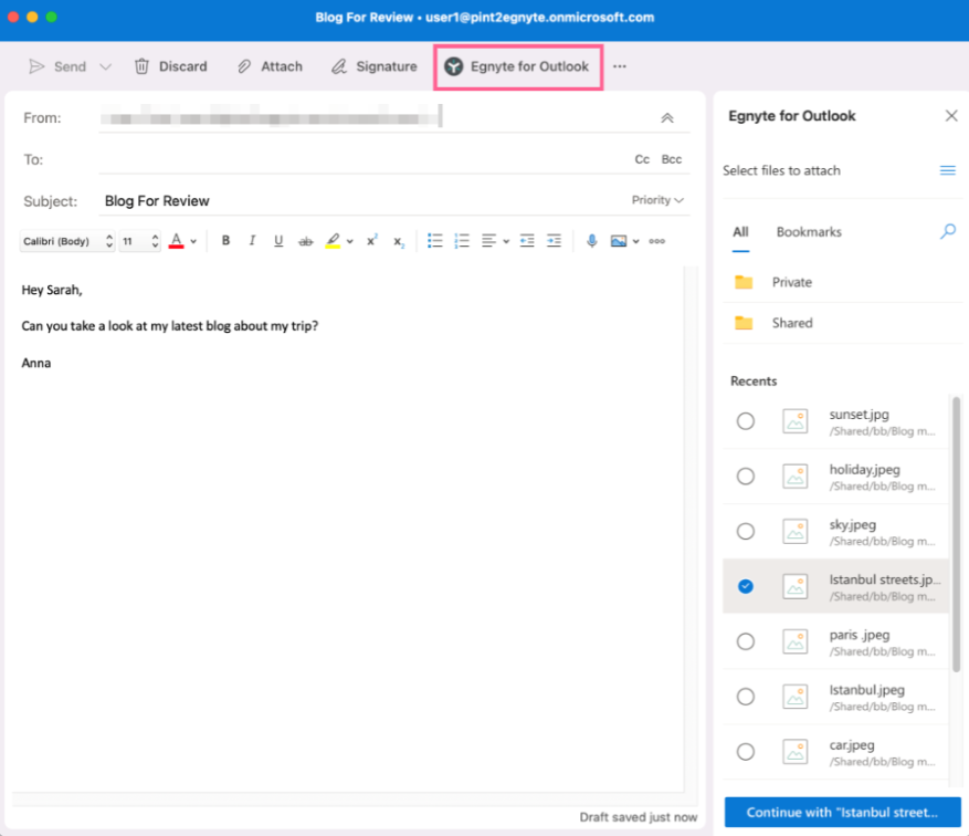 Egnyte for Outlook Add-In - User Guide – Egnyte
